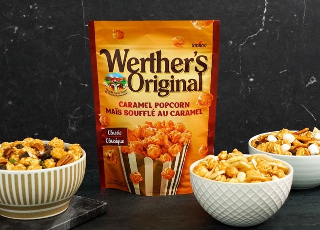 Werther’s Original Recipes – Caramel Popcorn Pantry Mixes